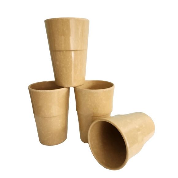 Halsey | Dining | Lot Of 4 Vintage 961halsey Brown Melmac Melamine Mess ...